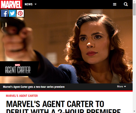 ドラマ「エージェント・カーター」はデビュー初日に2時間放送する！ | Amecomi Info（アメコミ・インフォ）