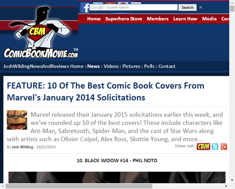 マーベルの2015年1月発売リーフのもっともすばらしいカバートップ10！ | Amecomi Info（アメコミ・インフォ）